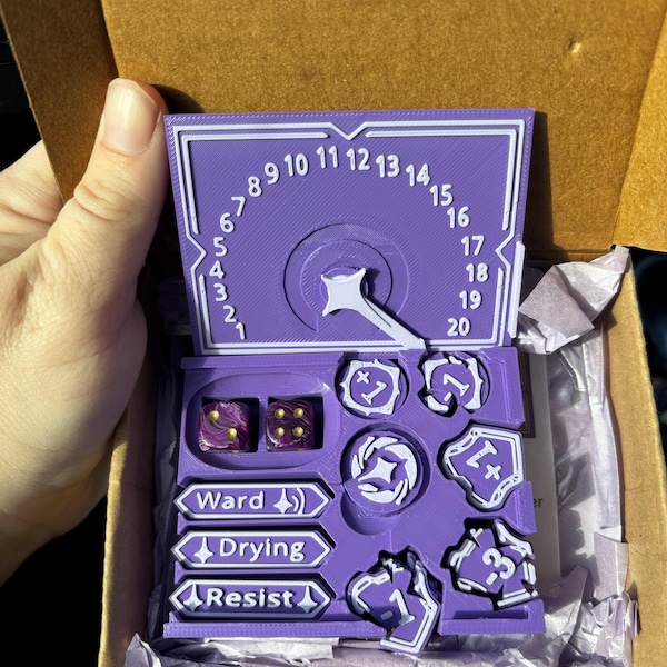 Lorcana Inspired Token Box, Tokens, & Arrow Lore Counter - Etsy