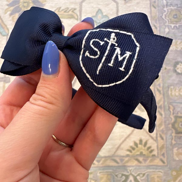 Long Tail Moon Stitch Bow - Etsy