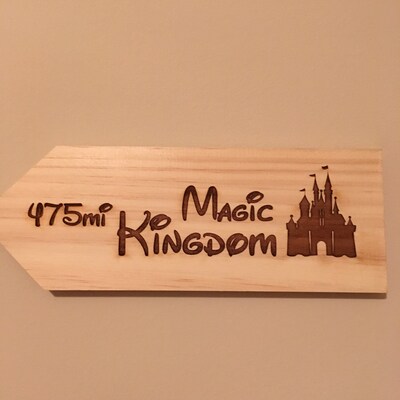 Custom Sign to Disney's Magic Kingdom - Etsy