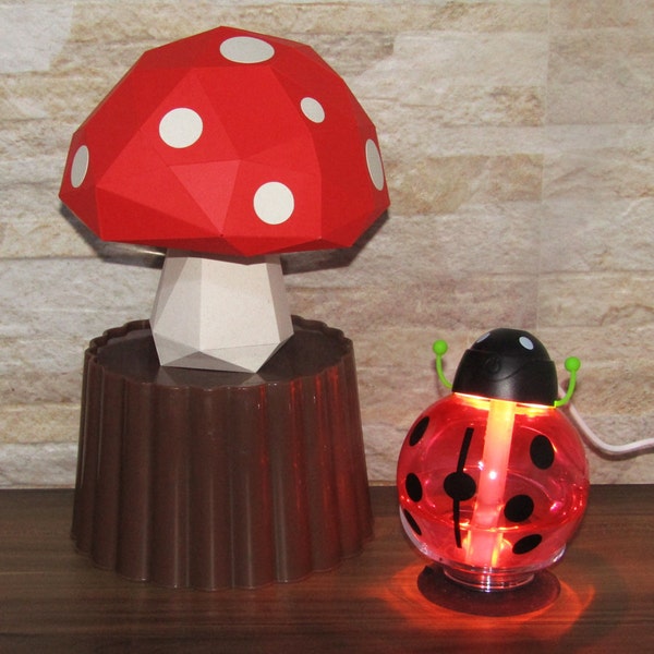 Giant Mushrooms 3D Papercraft. You Get New Improved SVG and PDF Digital ...