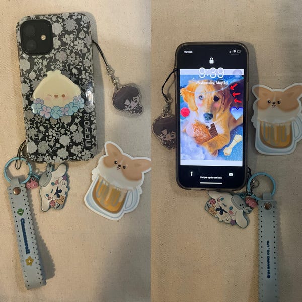 Kawaii White Cinna Bunny Peeker Sticker- Kawaii Cinna Bunny Peeker ...