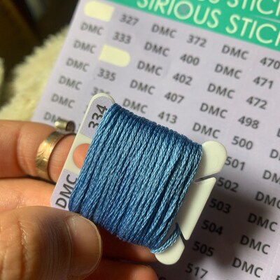 DMC Thread Labels Organize Your Bobbins With Large Font Number Stickers ...