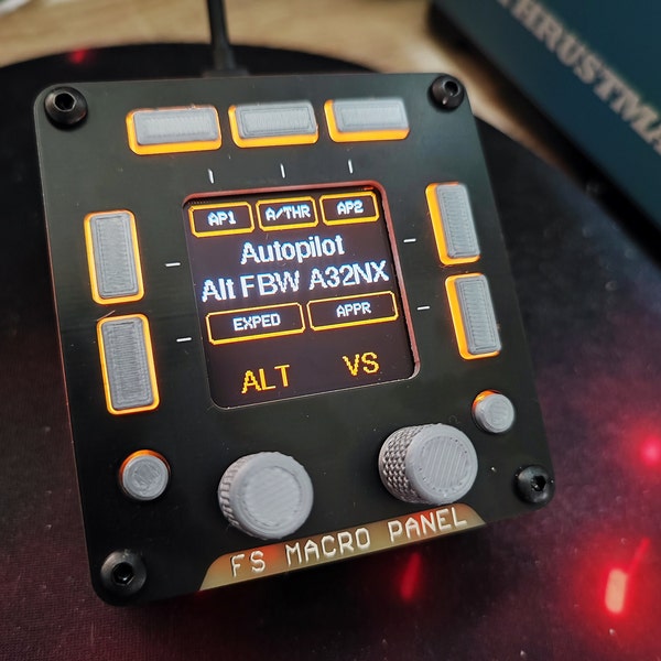 FS Macro Panel : Controller for Flight Simulator 2020 / 2024 (USB-C ...