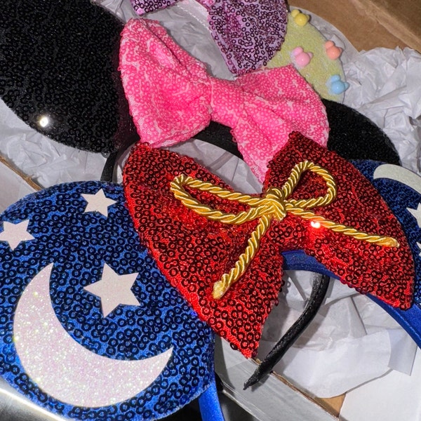 Neon Mickey Ears, Neon Minnie Ears, Neon Disney Mouse Ears, Mickey ...