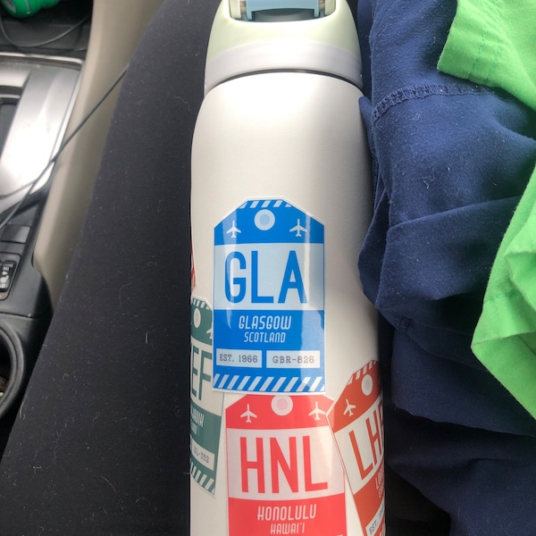 LGA New York City Luggage Tag Sticker / Airport Code Baggage Decal ...