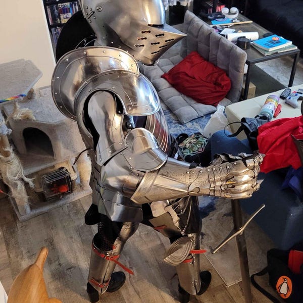 Medieval Greaves Leg Guard Costume Shoes Knight Armor 18 Guage Steel ...