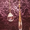 Set of Two, Clear Crystal Ceiling Fan Pulls, Crystal Light Pulls ...