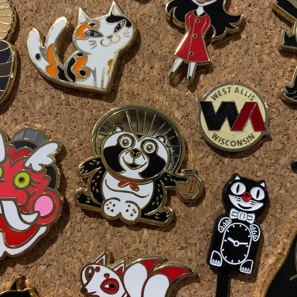 KASA OBAKE Yokai Enamel Pin - Etsy