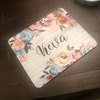 Custom Mousepad Floral Mousepad Monogram Mouse Pad Office Decor ...