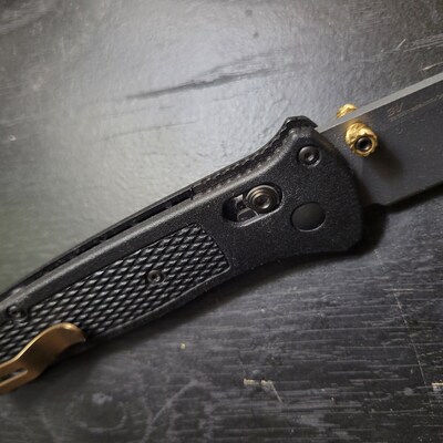 Benchmade Bugout 535 Replacement Scale Kit / CARBON FIBRE Blue Flake ...