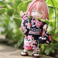 Obitsu11 Doll Clothes Japanese Kimono Set for OB11,1/12 BJD Nendoroid ...