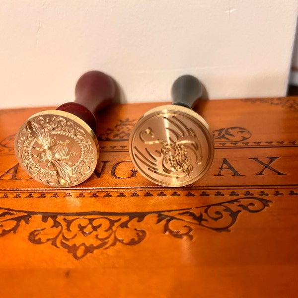 8 Designs of Post Stamp Seal Wax Seal Stamp, Metal Stamp Head Wax Seal ...