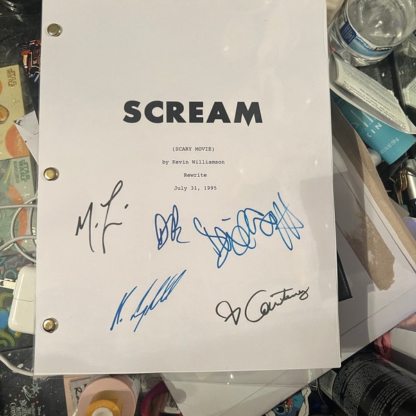 Scream Movie Horror Movie Script Original Full Screenplay - Etsy