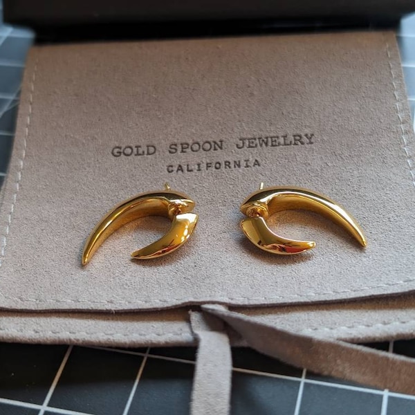 Ear Jacket - Ear Jacket Earrings - Spike Earrings - Gold Earrings ...