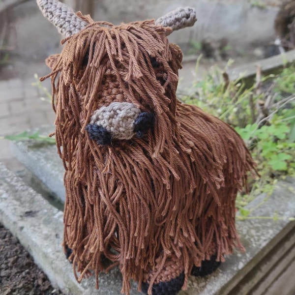 Highland Cow Crochet PATTERN - Etsy