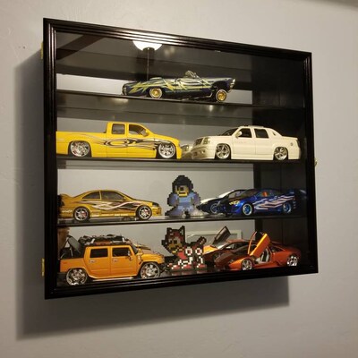 1/18 Scale Diecast Display Case Cabinet Holder Rack W/ UV Protection ...