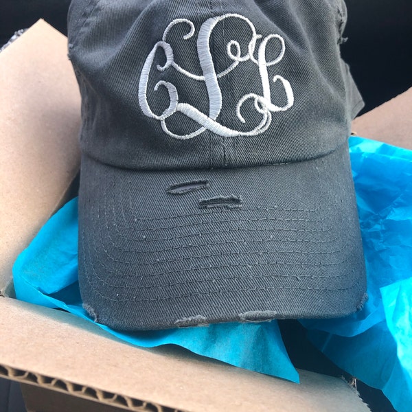 Monogrammed Hat, Personalized Hat, Ladies Monogram Hat, Monogrammed Cap ...