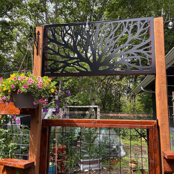 Metal Fence Topper for Privacy, Fence Toppers Metal Decorative Panels ...