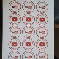 15 Youtube Cupcake Toppers PERSONALIZED, Birthday Party, Youtube Party ...