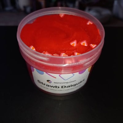 Starberry Slime Red Clear Slime With Glitter Strawberry Scented Slime ...