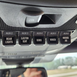 Custom Upfitter AUX Switch Decals Stickers Labels Fits: - Etsy