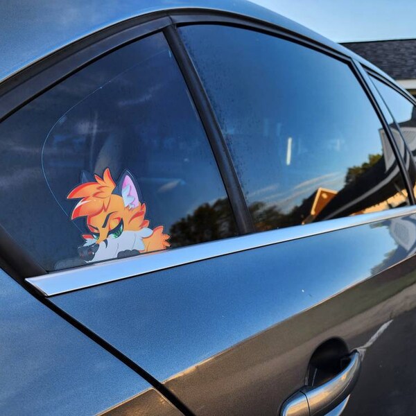 Maw Shot Furry Vinyl Sticker Cars, Laptops, Water Bottles, Decorative ...