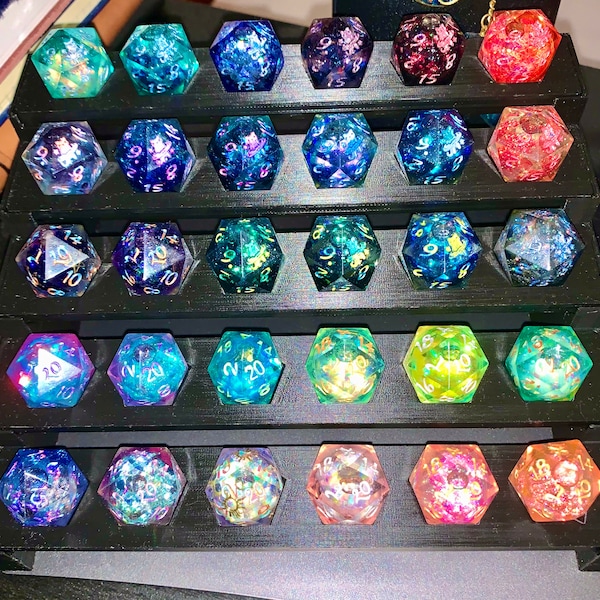 Dice Display Shelves for Dice Collectors With Well Behaving Dice ...