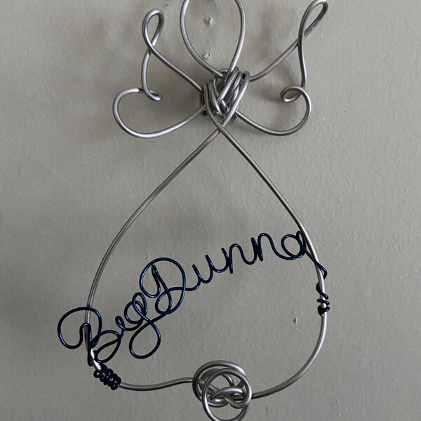 Wire Angel Ornament Personalized in Choice of Colors - Etsy