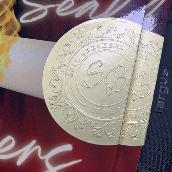 3cm_custom Made Gold/silver Embossed Raised Sticker/label, Embossing ...