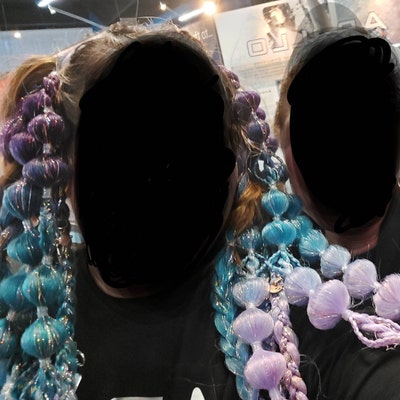 PAIR of Braided Ponytails, Bright Pink Festival Hair, Pink Rave Braids ...