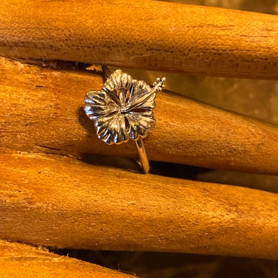 Hibiscus Ring, Hibiscus Flower Ring, Tropical Ring, Plant Lover, Plant Lady, Monstera, Hawaiian ...