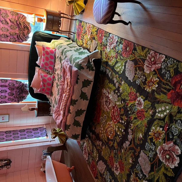 Antique AVAR Kilim , Antique Kilim Rug, Ethnic Kilim Rug, Wide Kilim ...