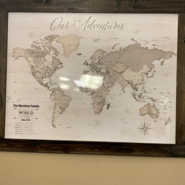 Huge World Map, Large World Map, Printable Map, Oversized World Map ...