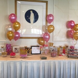 Table Sign Sweet Treats Sign Printable Favor Sign Pink Gold Confetti ...