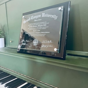 Metal Certificate Award, Diploma Frame Custom, Diploma Plaque, Diploma ...