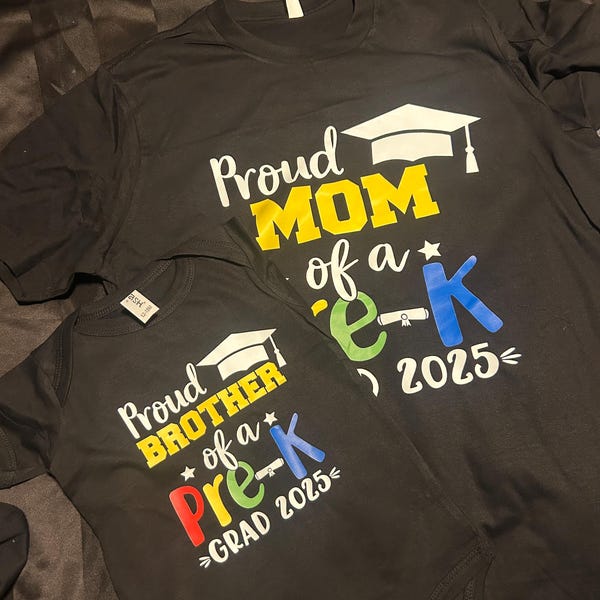 Pre-k Graduation Shirt, Custom Family Pre-k Graduation Shirt, Proud Pre ...