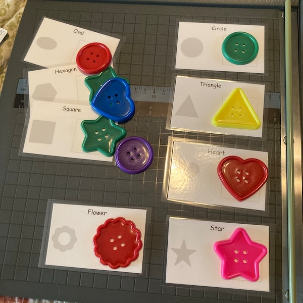 2D Shape Matching Task Box Activity Set- Montessori Printable ...