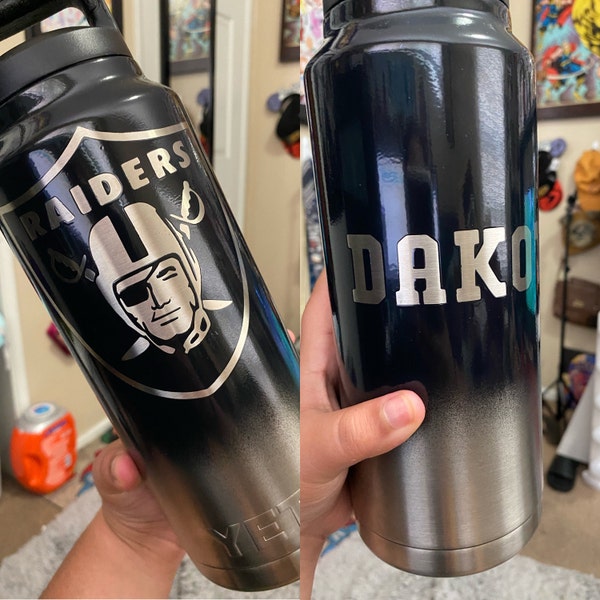 Las Vegas Raiders Powdercoated Yeti Tumbler, Free Personilization! - Etsy