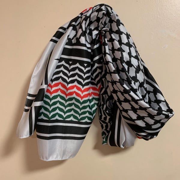 Palestine Shemagh Scarf, Palestinian Traditional Shemagh Keffiyeh, Men ...