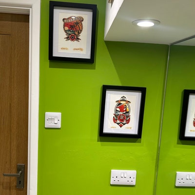 American Traditional A5 Old School Mermaid Tattoo Flash Art Pinup Print ...