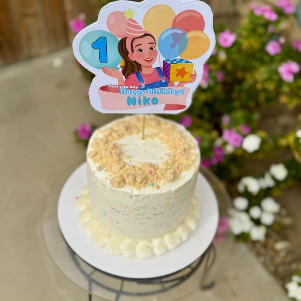 Kids Birthday Party Ms. Rachel Inspired Cake Toppers Herbie Songs for ...