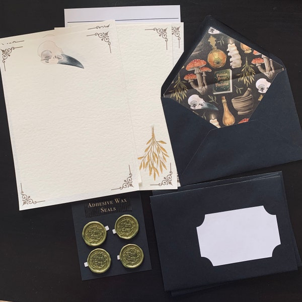 Witchy Letter Writing Set With Wax Seals | Stationery Set | RPG ...