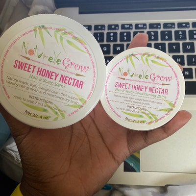 Sweet Honey Nectar Hair Growth Balm and Scalp Treatment Naturellegrow ...