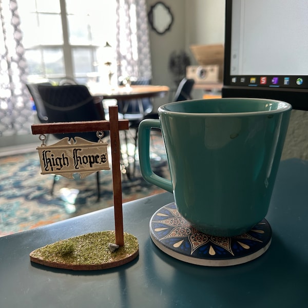 Amityville Horror Miniature High Hopes Sign 1/12 Scale Horror Movie ...