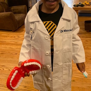 Toddler Lab Coat With Personalized Embroidery and Embroidery Design - Etsy