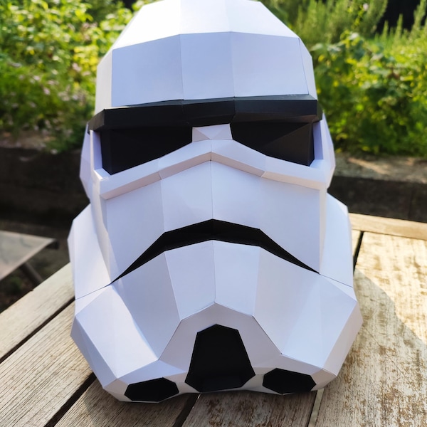 Stormtrooper Helmet Papercraft Template, Imperial Star Wars ...