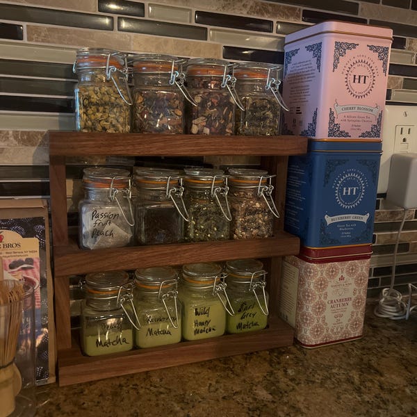 Deluxe Spice Rack (includes 24 Glass Jars) - Etsy