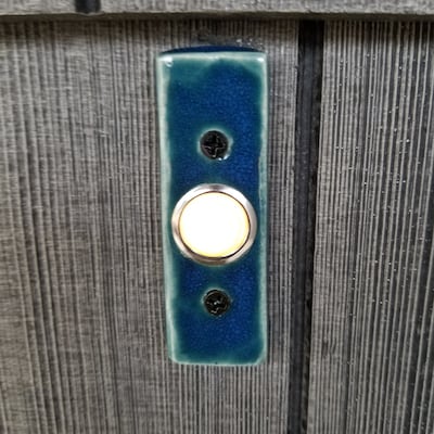 Mid Century Modern Doorbell Plate Cover With Standard Button ...