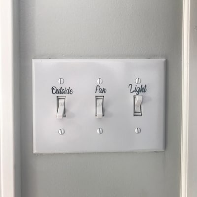 Custom Light Switch Labels // Light Switch Stickers // Light Plate ...