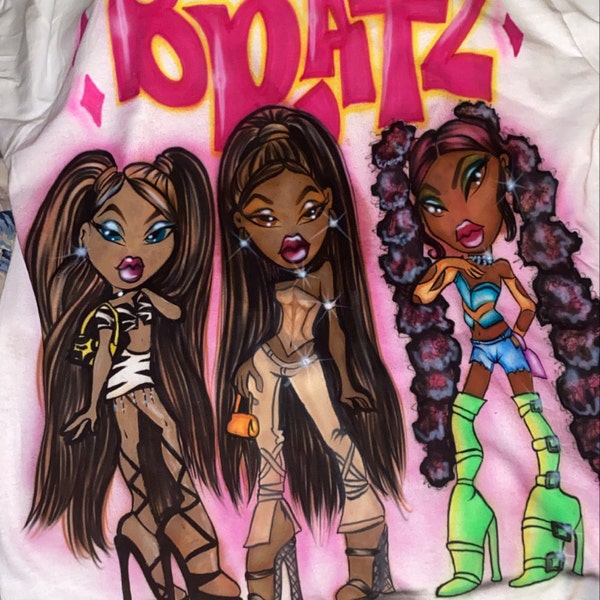 Baddie Airbrush Name-airbrushed T-shirt Design Personalized Birthday ...